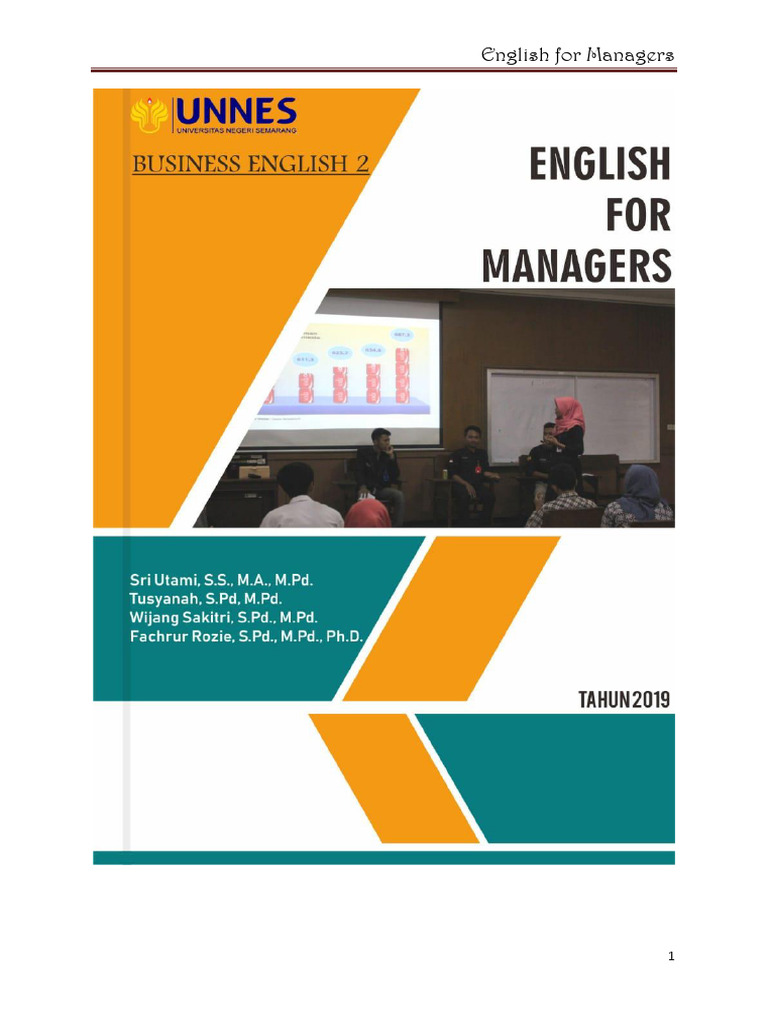 English For Managers 2019 | PDF