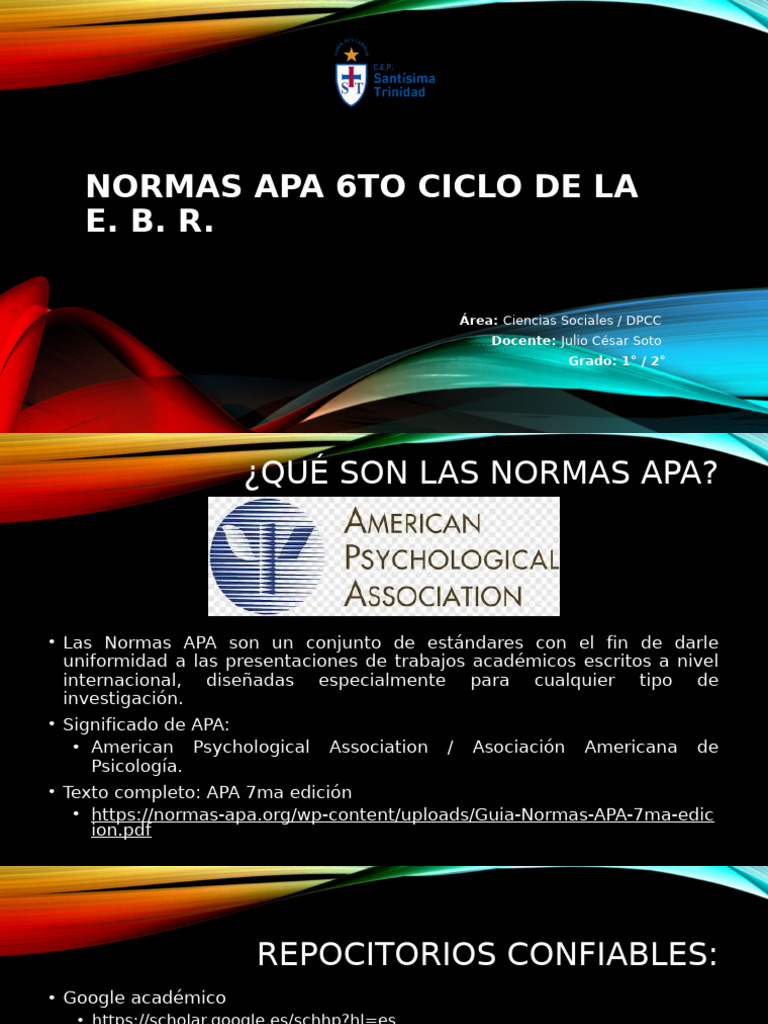 Apa Sexto Ciclo Ebr | PDF