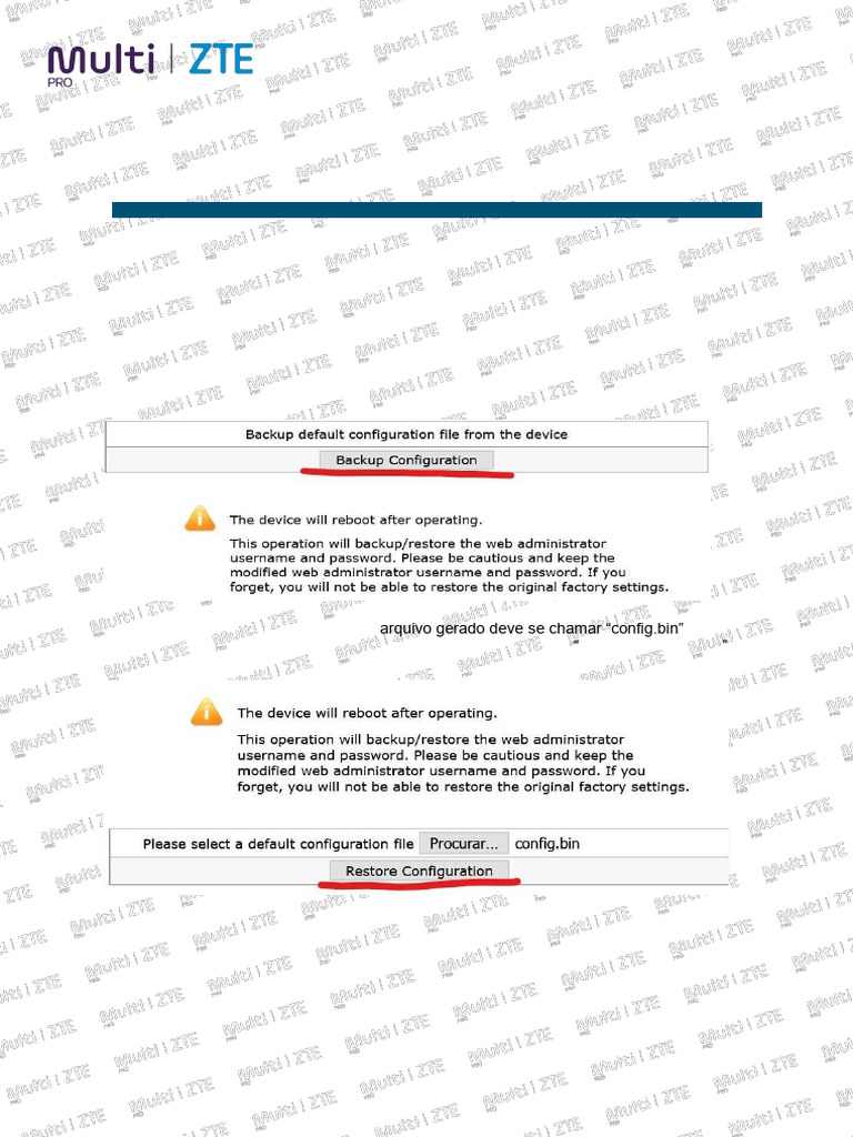 Preset-Onu ZTE | PDF