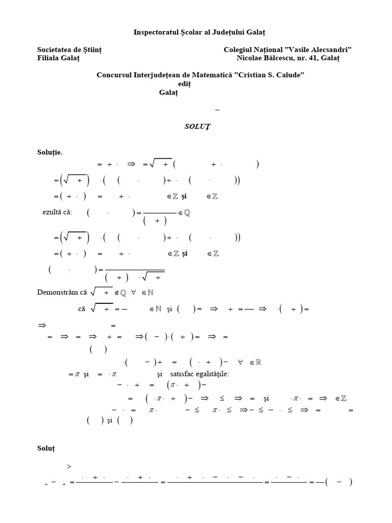 Rezolvari Calude 11 | PDF