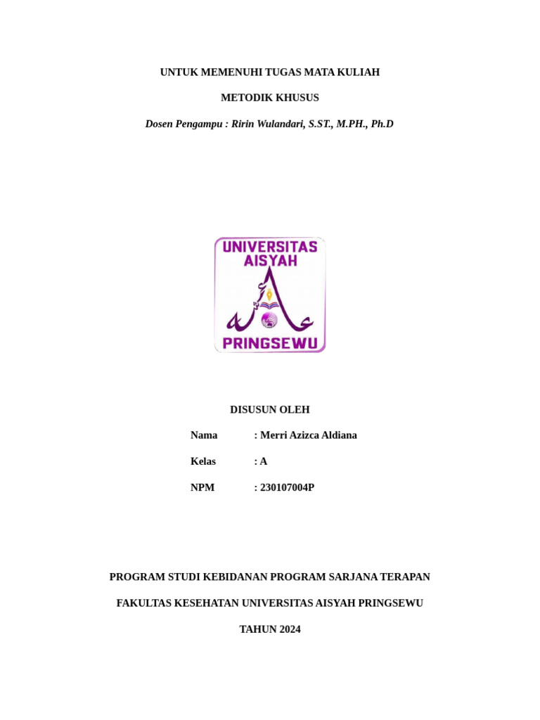 Merri Azizca Aldiana - Kelas A | PDF