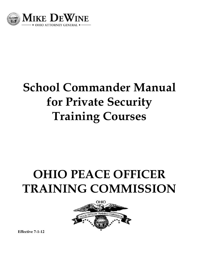 OPOTC Private Security Training Courses | PDF | Security Guard ...