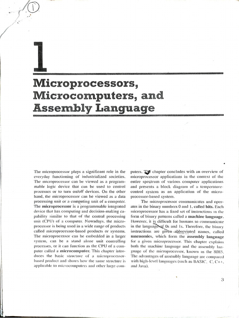 Microprocessor Sheet - 01 | PDF