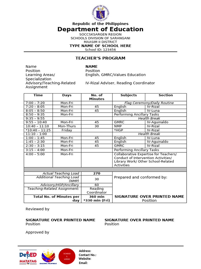 Teachers Program | PDF