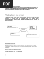 Vitiating Factors | PDF | Misrepresentation | Breach Of Contract