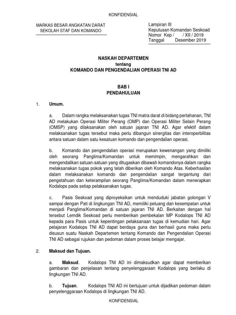 Kodalops Tni Ad | PDF