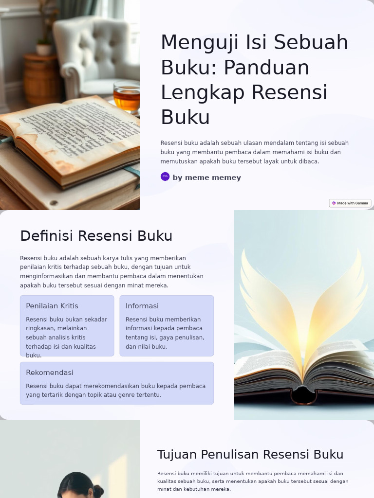 Menguji Isi Sebuah Buku Panduan Lengkap Resensi Buku | PDF