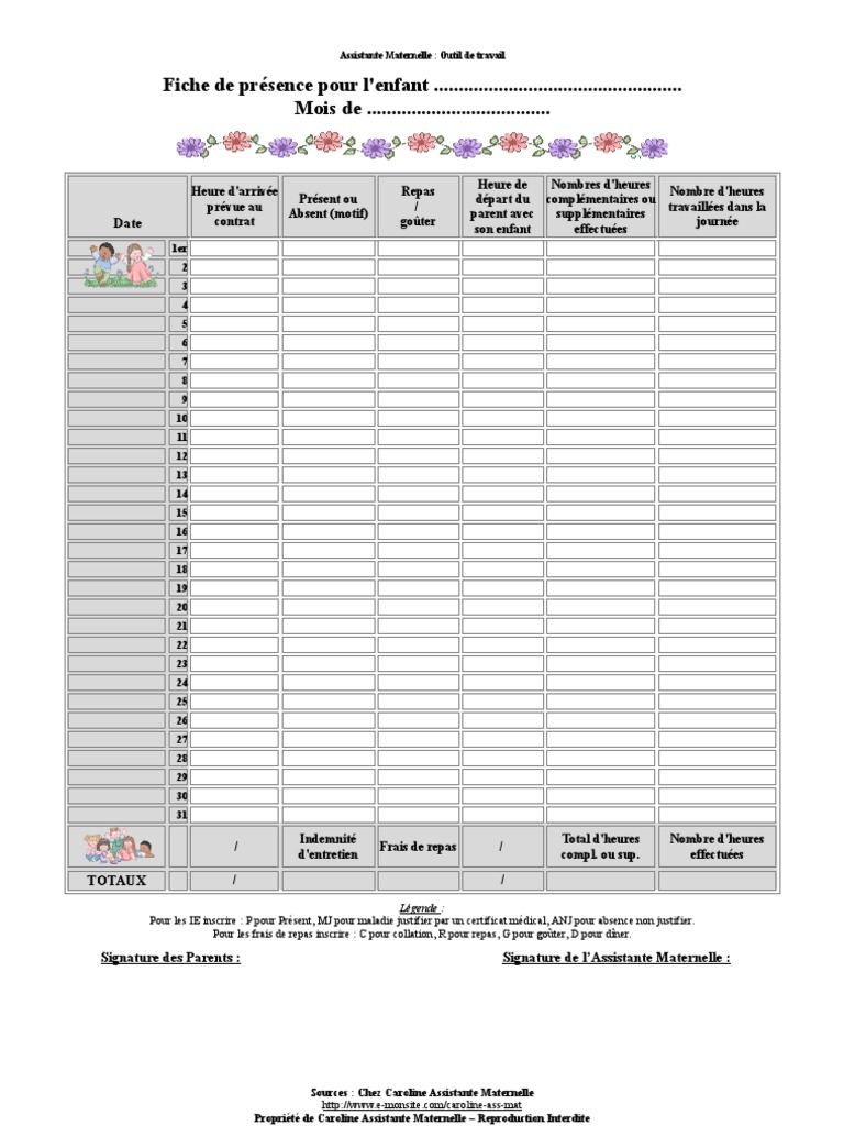 Fiche de Présence | PDF | Business