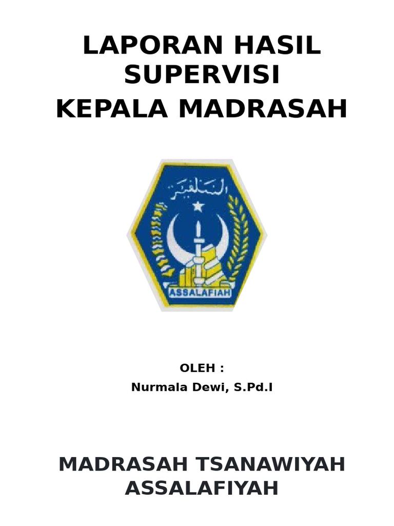 Laporan Hasil Supervisi Kamad SM 1 2024 | PDF