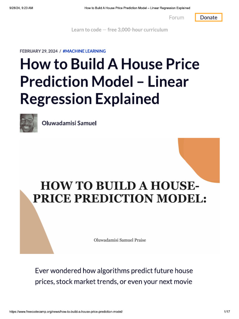 House Price Prediction | PDF