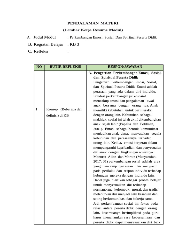 Resume Modul KB 3 | PDF
