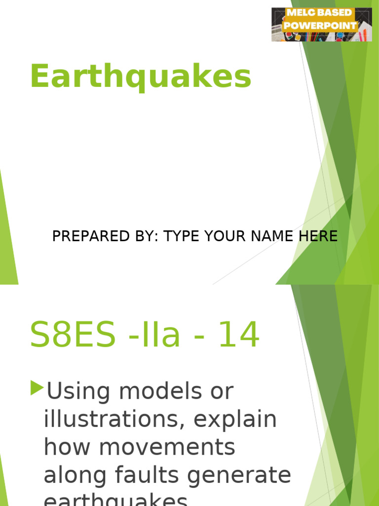 G8 Science Q2 - Week 2-3 - Epicenter and Focus of Earthquake | PDF