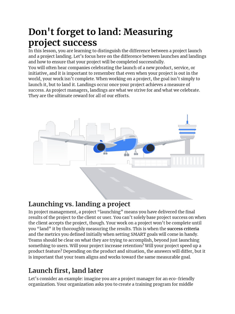 Measuring Project Success Criteria | PDF | Performance Indicator | Goal