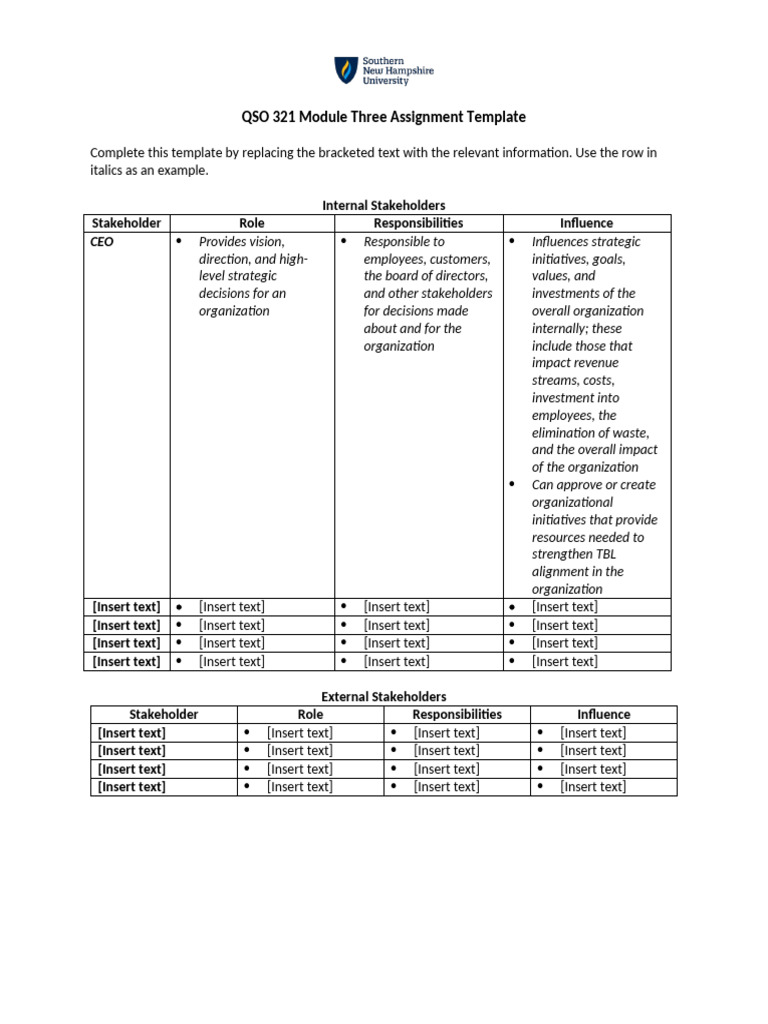 QSO 321 Module Three Assignment Template | PDF