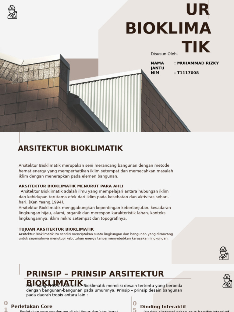 Presentasi Arsitektur Bioklimatik | PDF