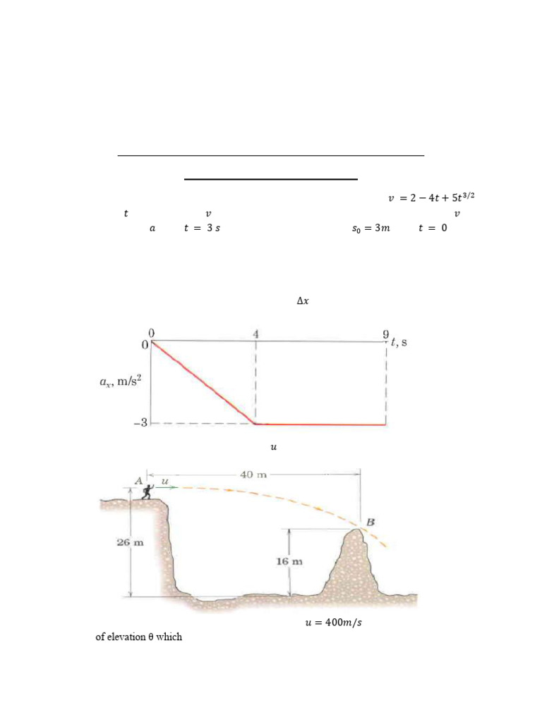 Dynamics Worksheet and Assignment I | PDF