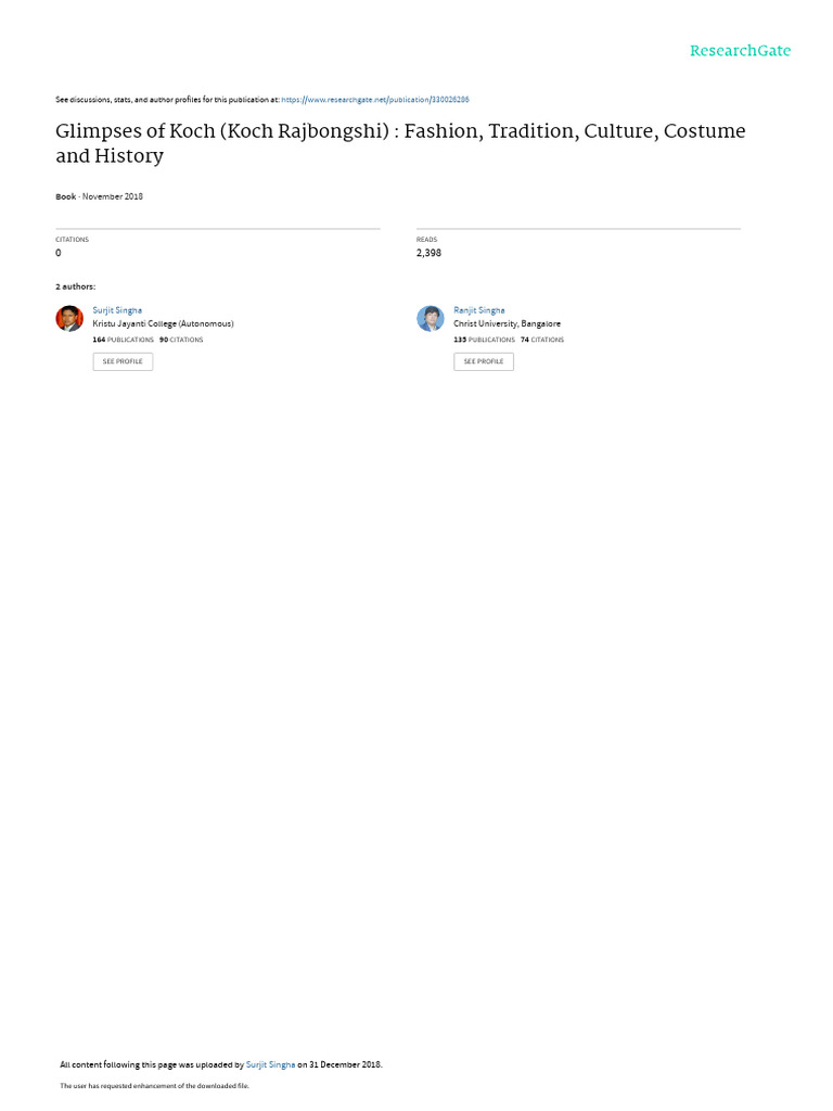 Glimpses of Koch (Koch Rajbongshi) : Fashion, Tradition, Culture ...