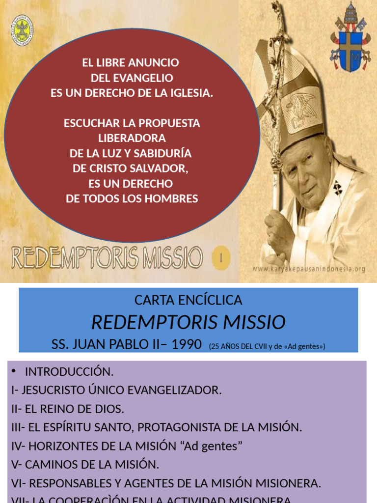Redemptoris Missio 1990 Capitulo IV | PDF