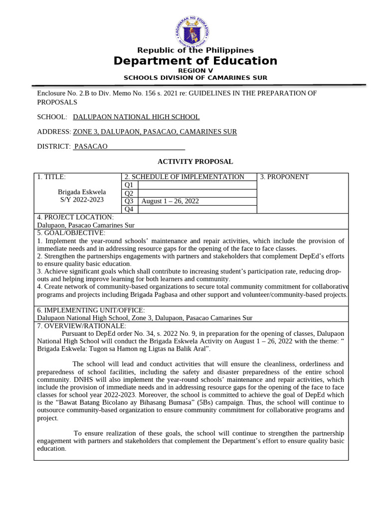 Brigada Project Proposal 2022 | PDF