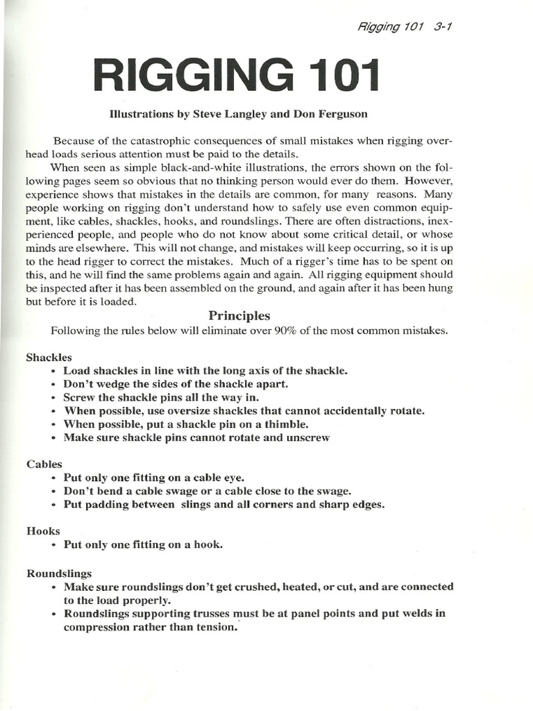 003 Rigging 101 | PDF