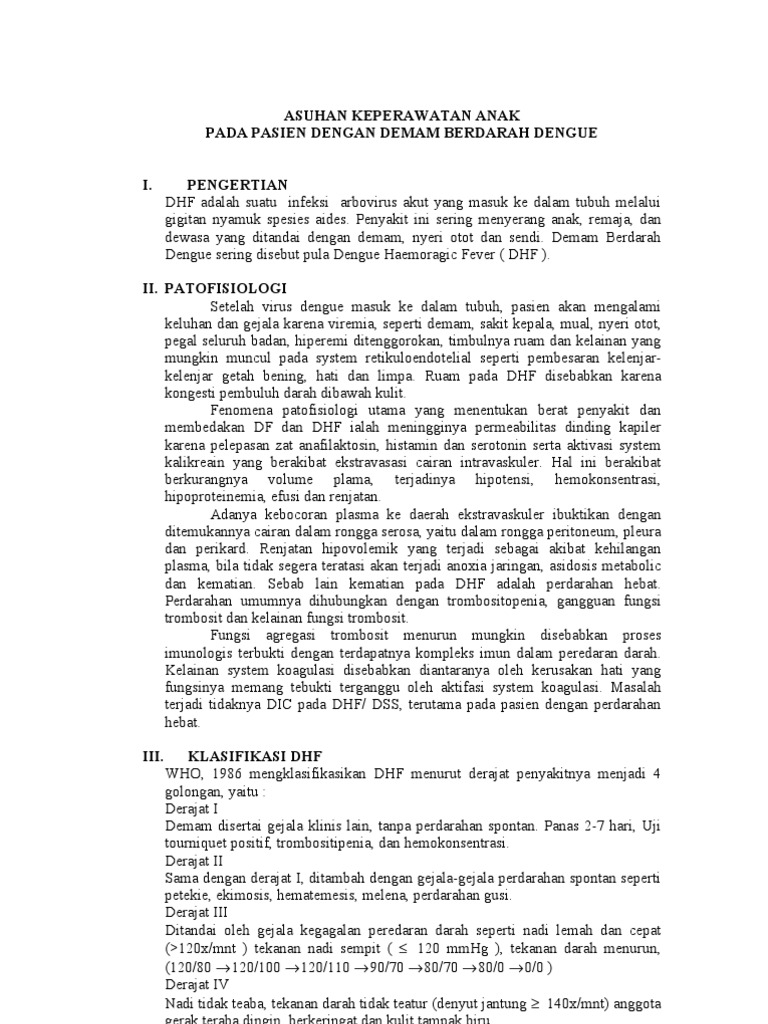 Askep DBD Anak | PDF