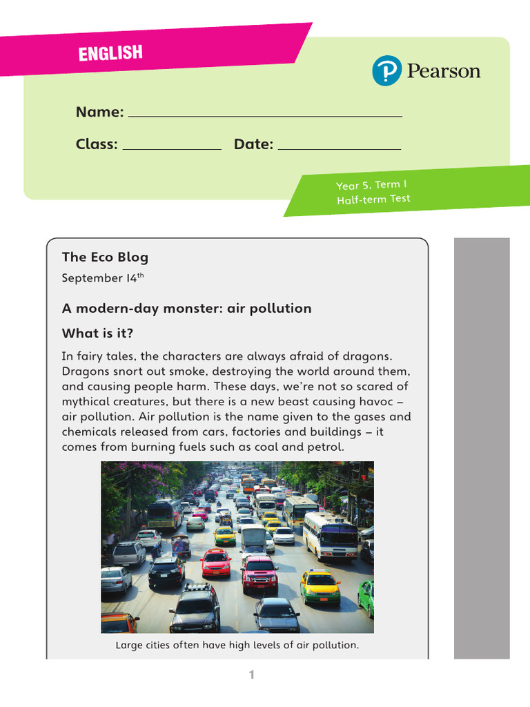 Ip PT Ip English Y5 t1ht2019 | PDF