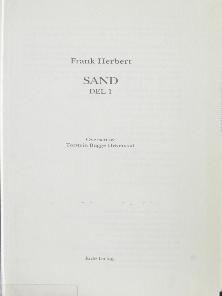 Herbert, Frank - Sand 1 | PDF