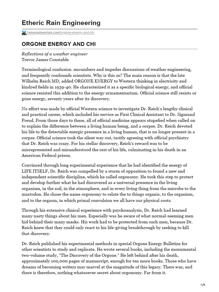 Etheric Rain Engineering | PDF