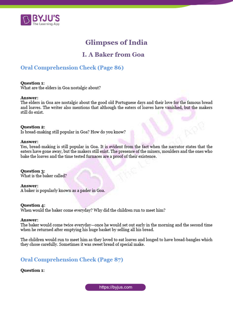 Ncert Solutions First Flight Class 10 English Story Chapter 7 | PDF | Tea
