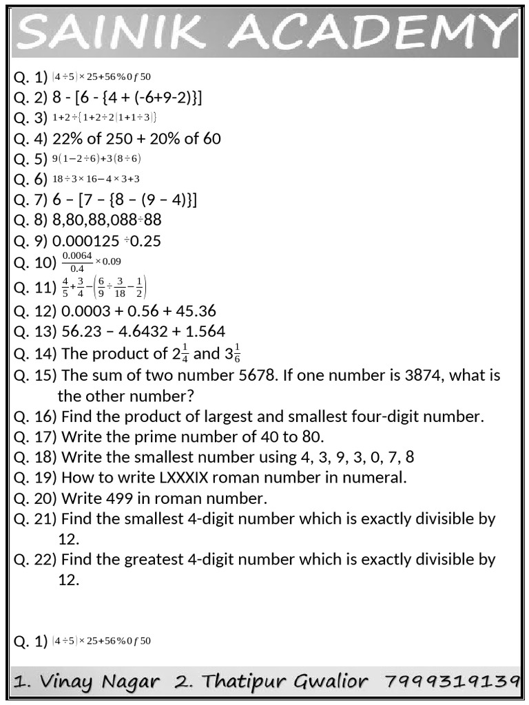 Math Problems and Solutions Guide | PDF