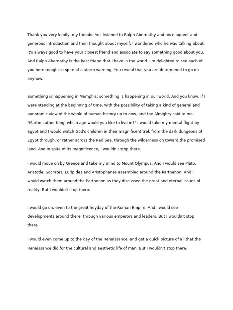 I'Ve Been To The Mountaintop | PDF