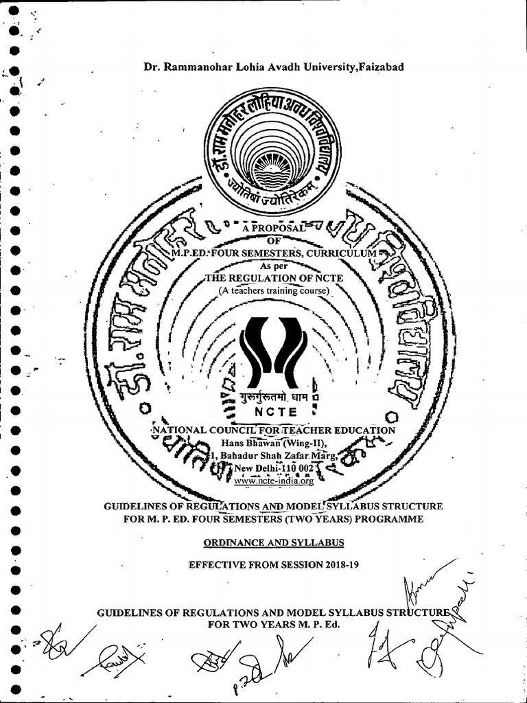 Mped New Syllabus Semester - 19-20 | PDF
