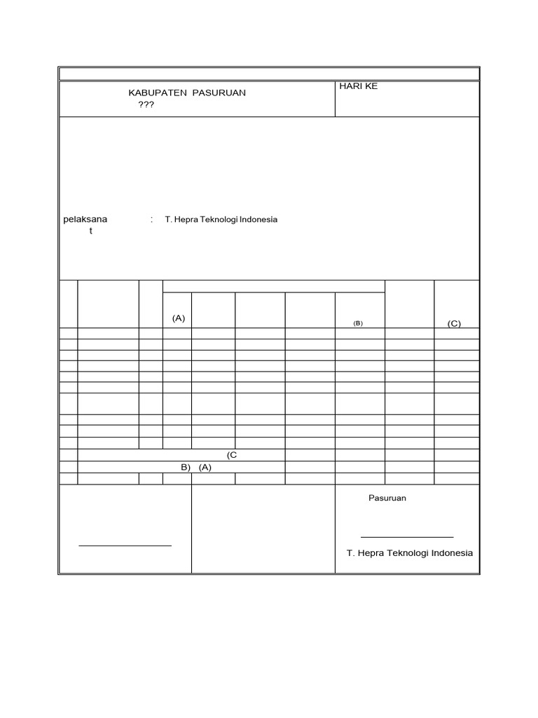 Contoh Progress Pekerjaan | PDF