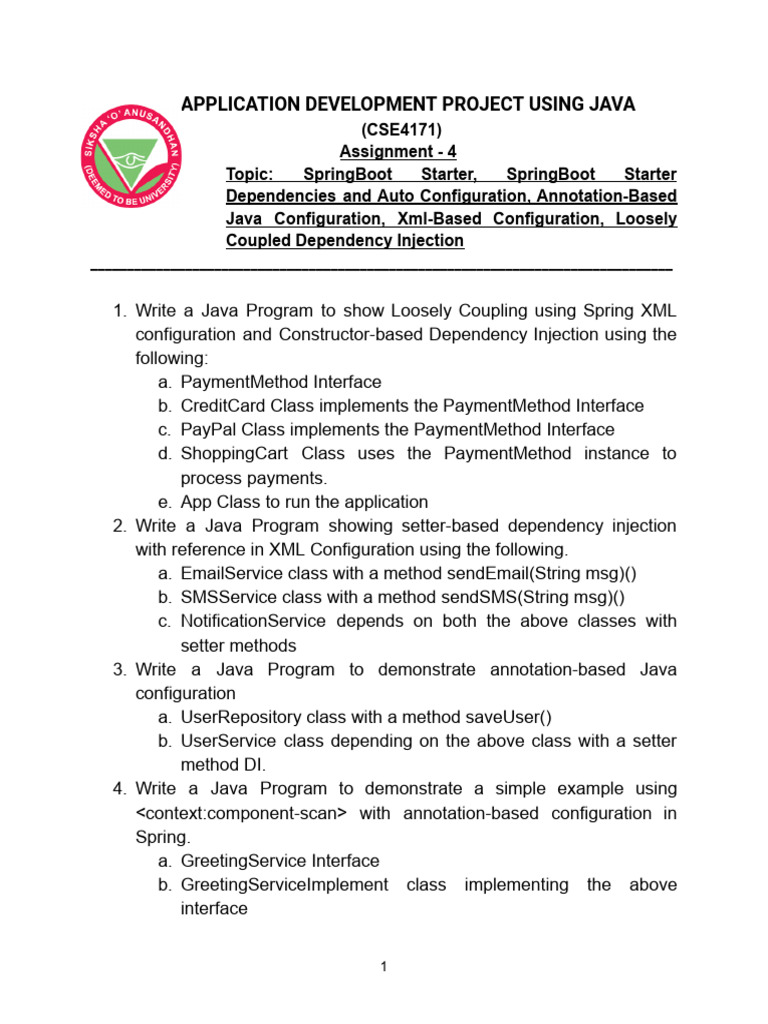 ADP Assignment 4 | PDF | Class (Computer Programming) | Business