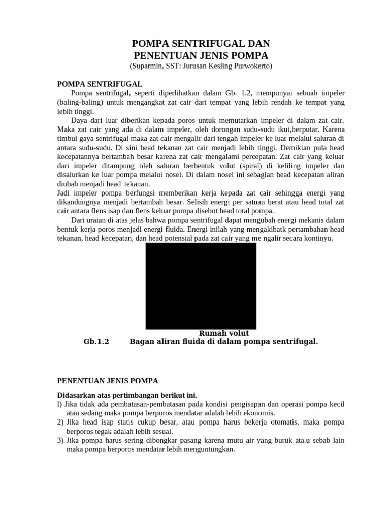 Pemilihan Pompa | PDF