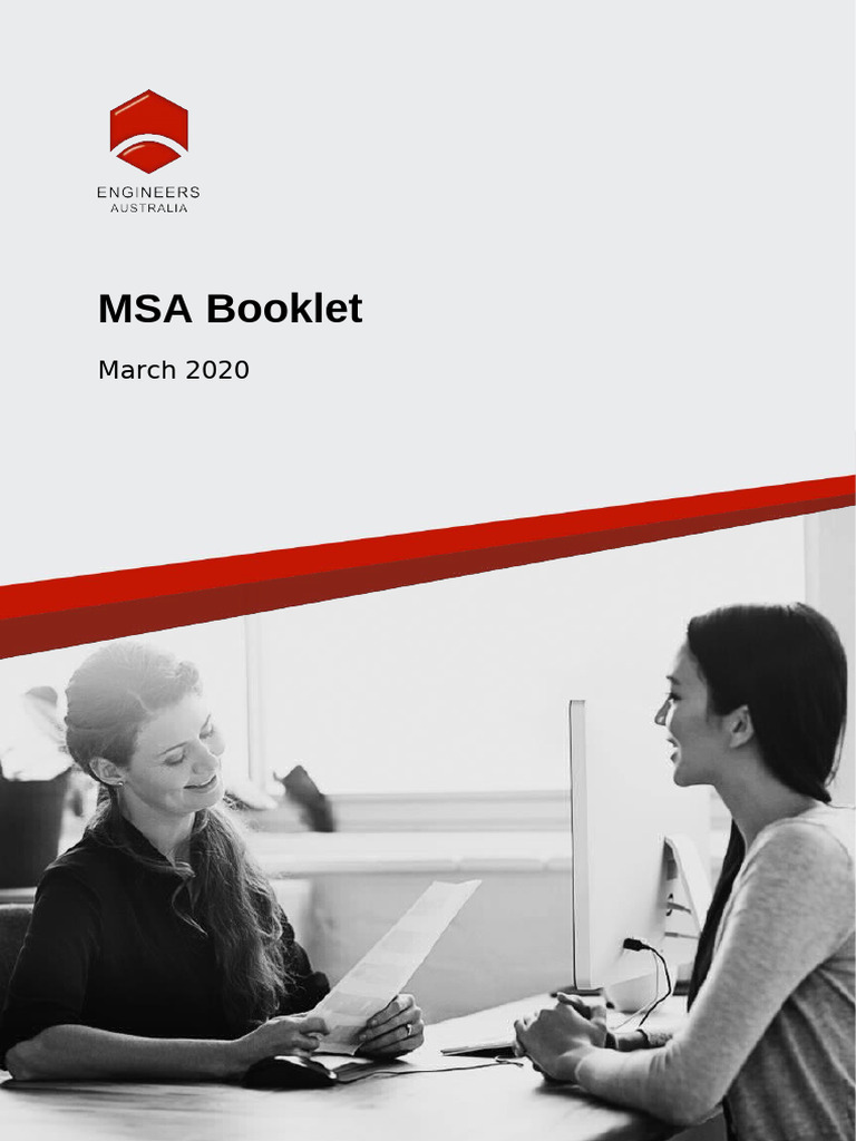 MSA Booklet (March 2020) | PDF