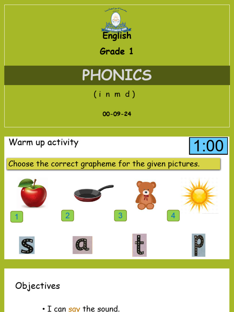 Phonics Book 2 - I.N.M.D | PDF