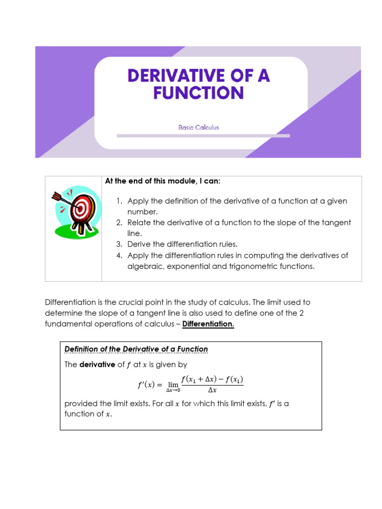Definition of A Derivative-Converted-1 | PDF | Derivative ...