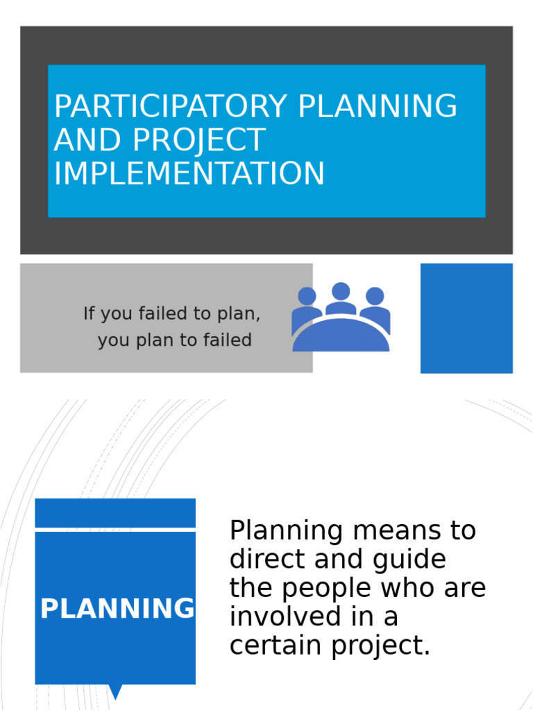Participatory Planning and Implementation | PDF