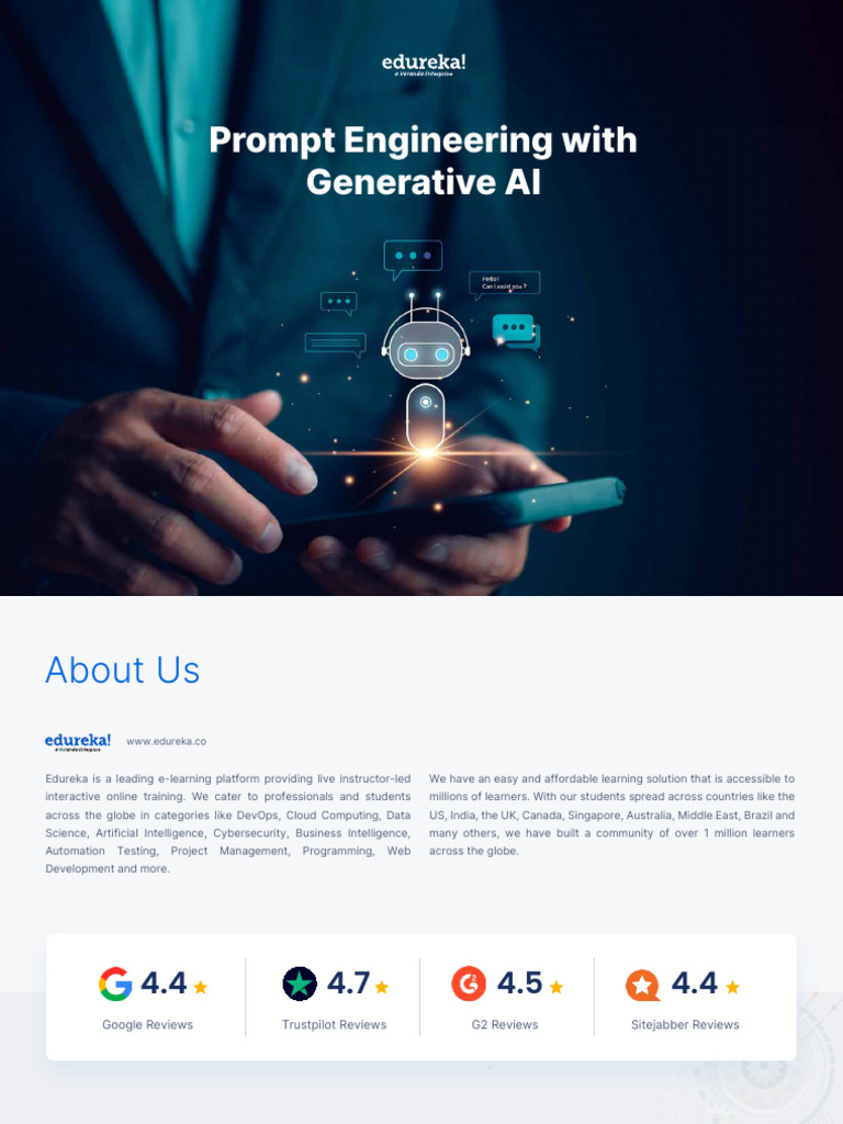 Edureka Training - Prompt Engineering With Generative AI | PDF