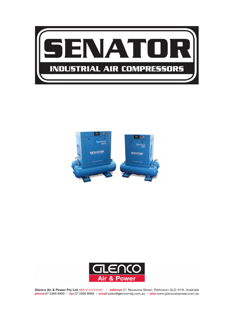 Senator ES Series With MAM 870 Controller Instruction Manual v02 2018 ...