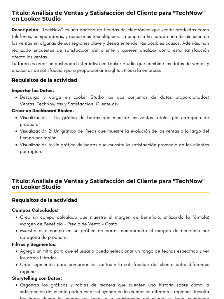 Actividad - Looker Studio | PDF