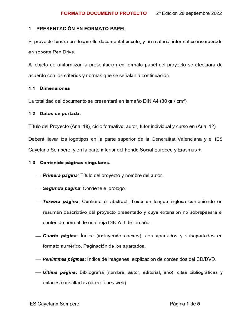 1 Formato Documento Proyecto - E2 | PDF