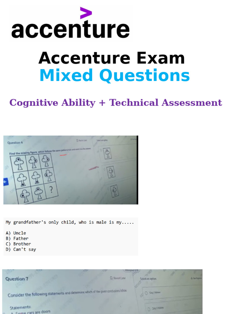 Accenture Exam Questions | PDF