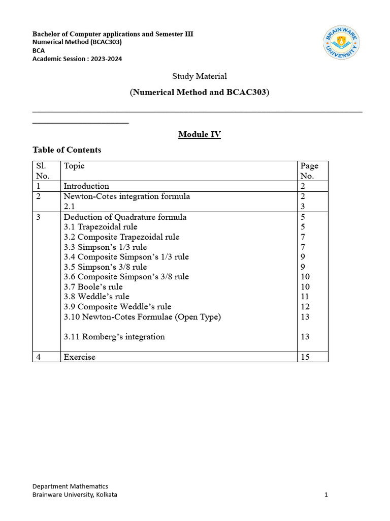 Study Material - Module IV | PDF