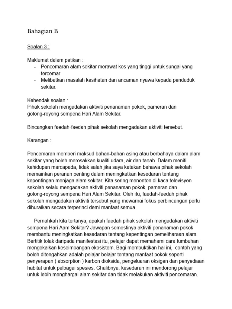 Bahagian B | PDF