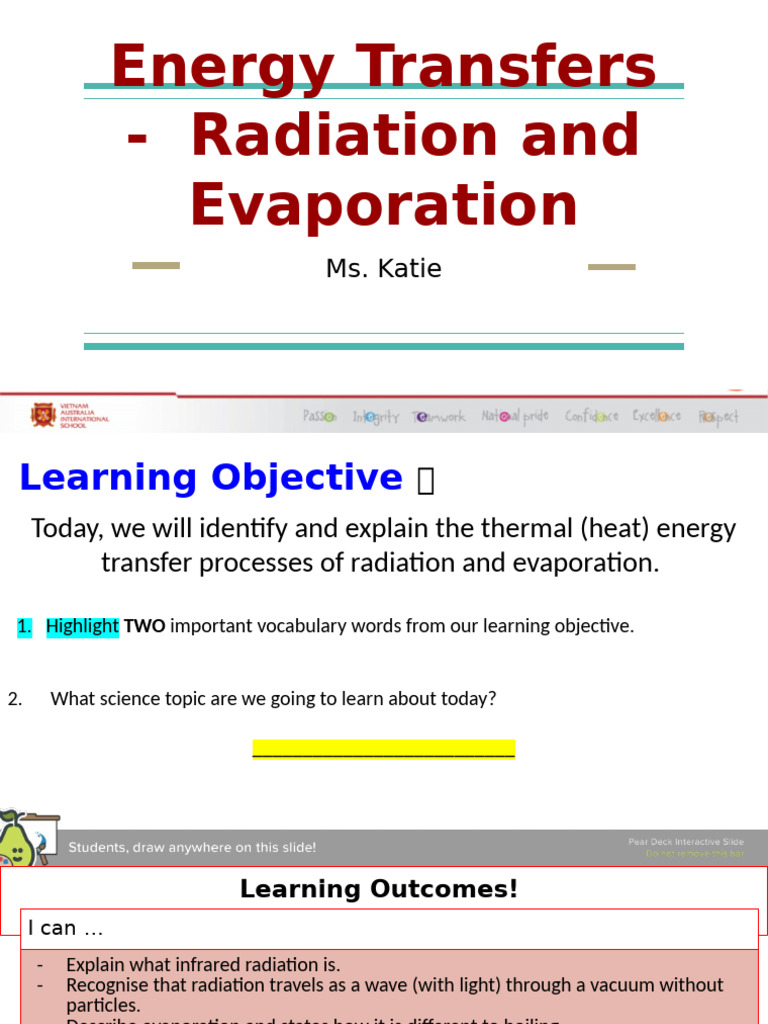 3.energy Transfers - Radiation and Evaporation | PDF