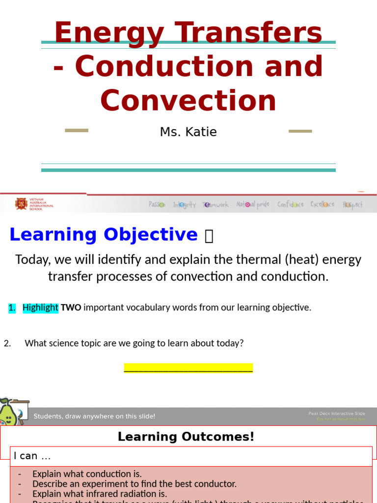 2.energy Transfers - Conduction and Convection | PDF