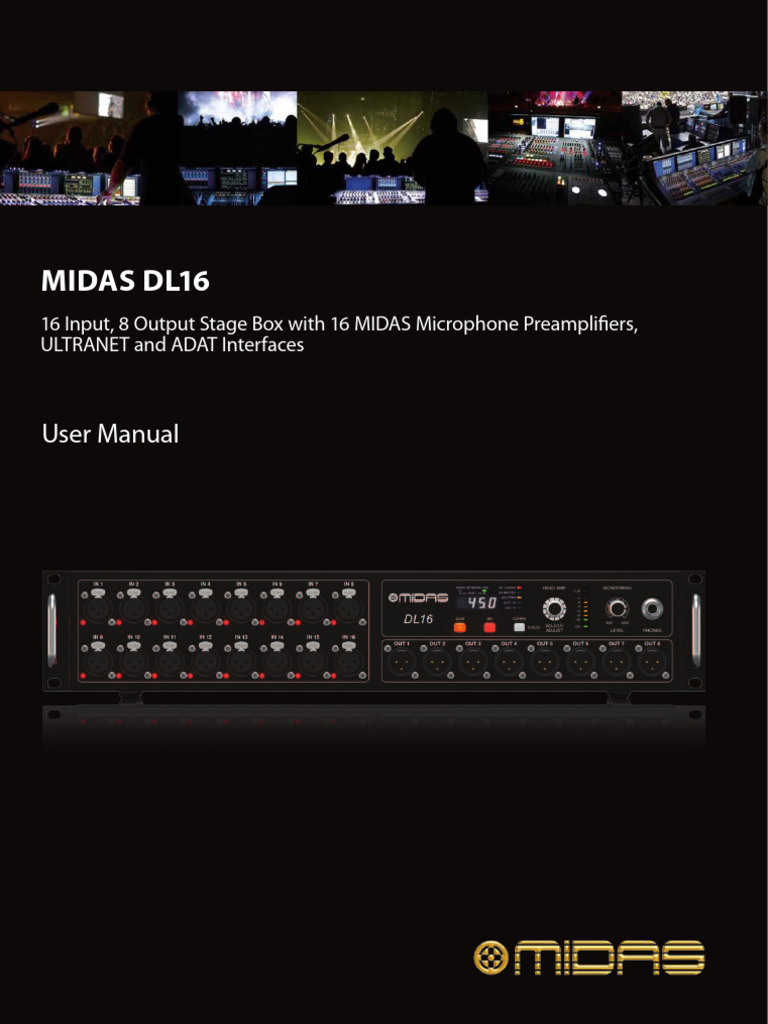 Midas Dl16: User Manual | PDF