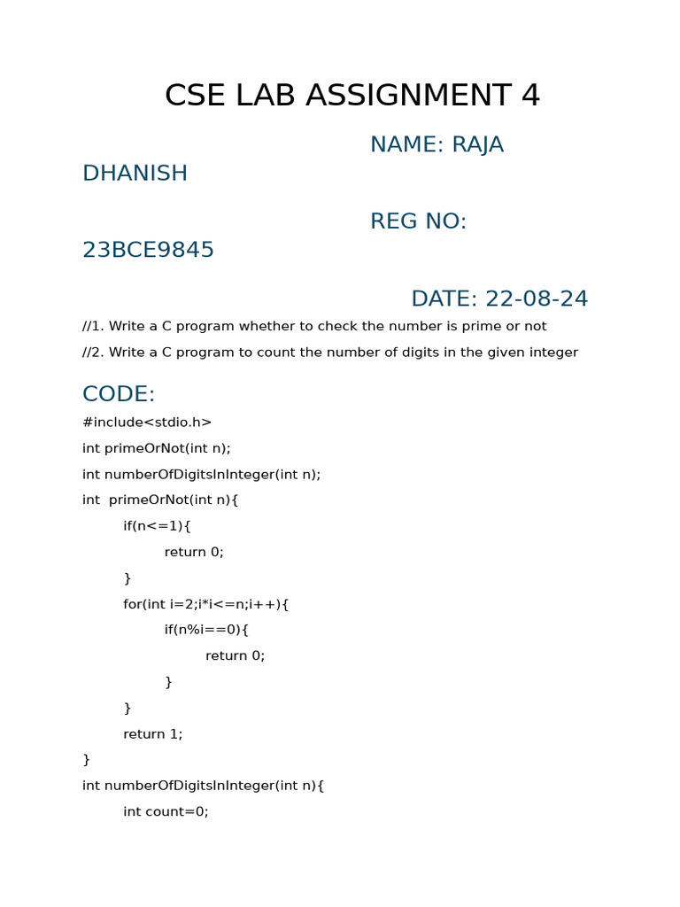 23BCE9845 Lab4 | PDF